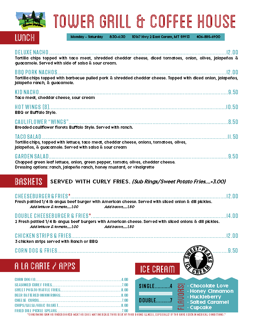 Tower Grill - West Glacier Restaurant - Glacier Highline