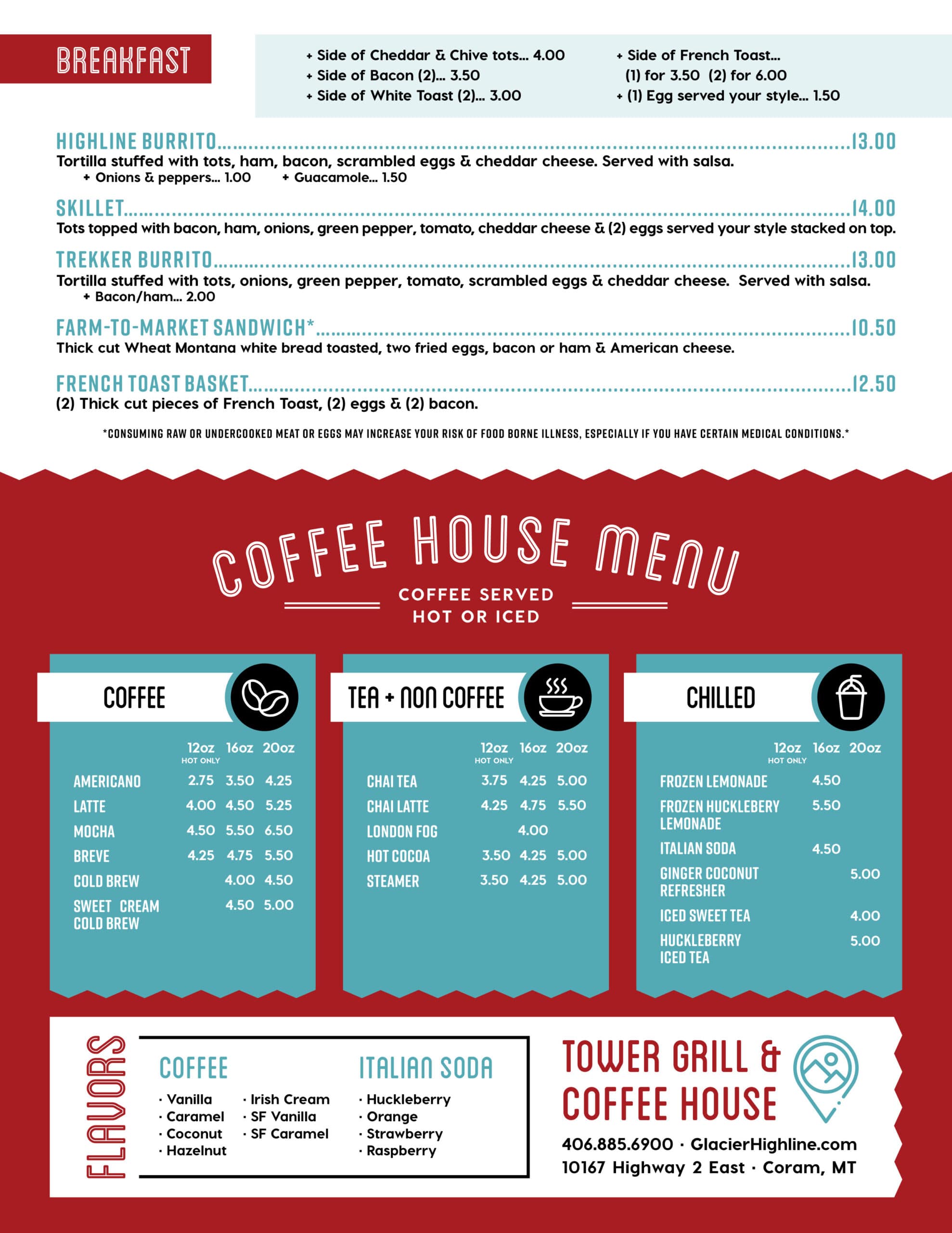 Tower Grill - West Glacier Restaurant - Glacier Highline